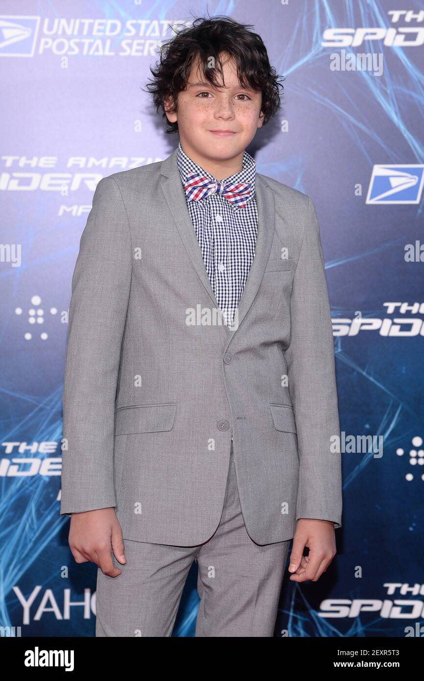 Noah Lomax attends 'The Amazing Spider-Man 2' premiere at the Ziegfeld ...