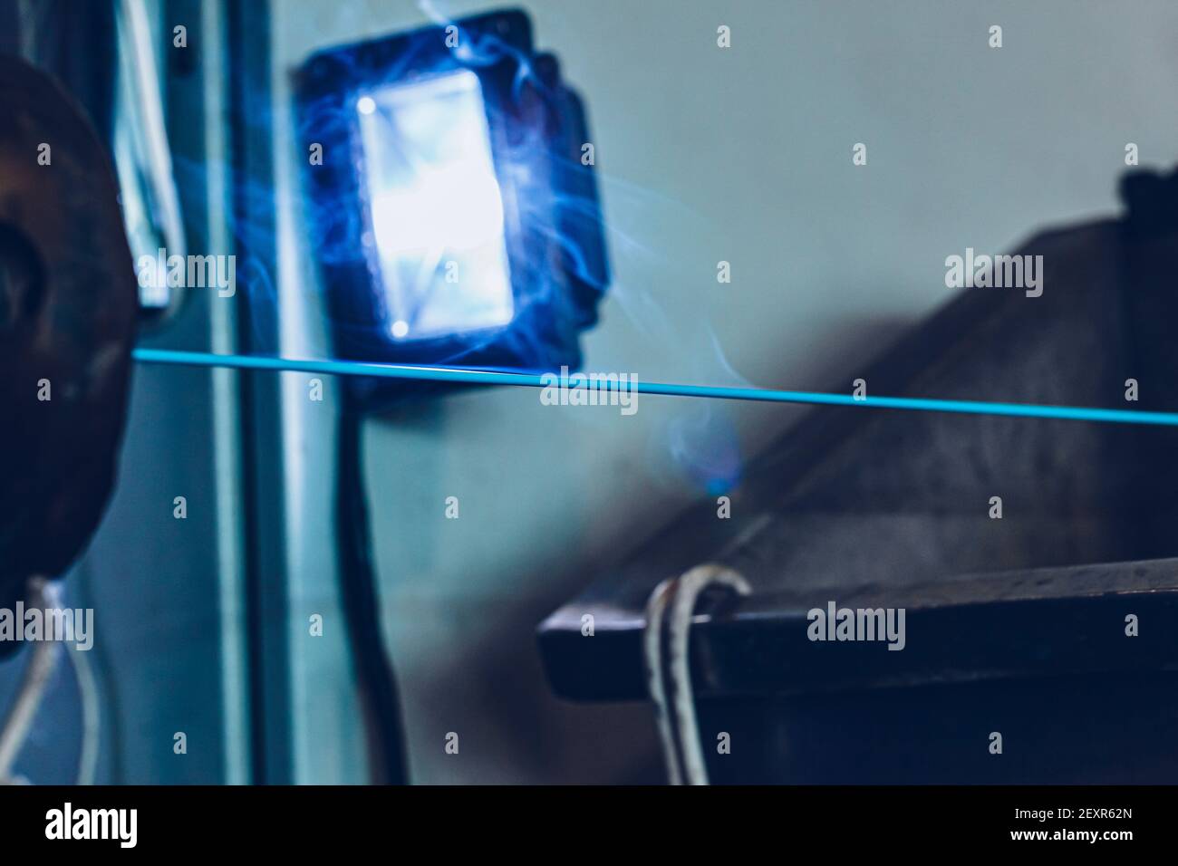 Process of cable production in a factory Stock Photo - Alamy