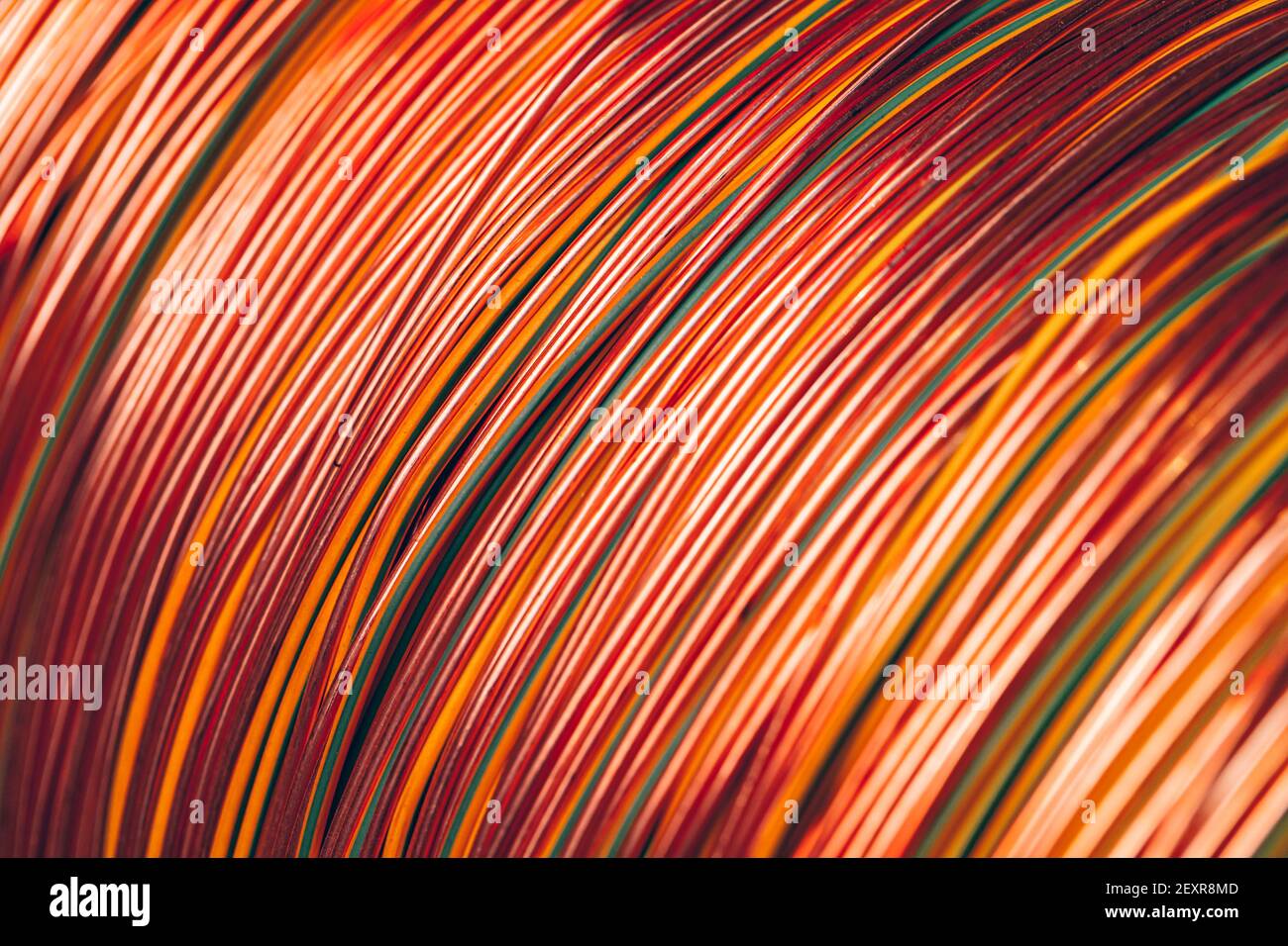 Copper cable reels hi-res stock photography and images - Alamy