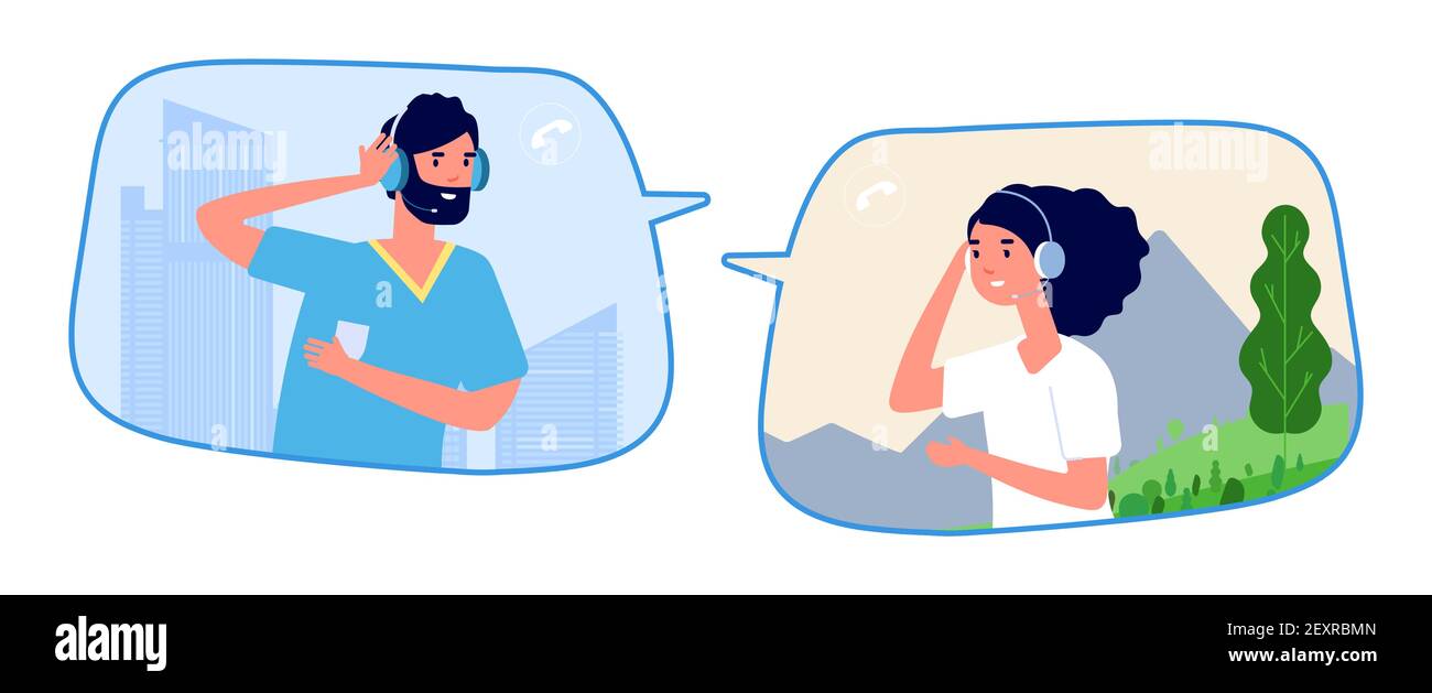 Woman remote negotiation work Cut Out Stock Images & Pictures - Alamy