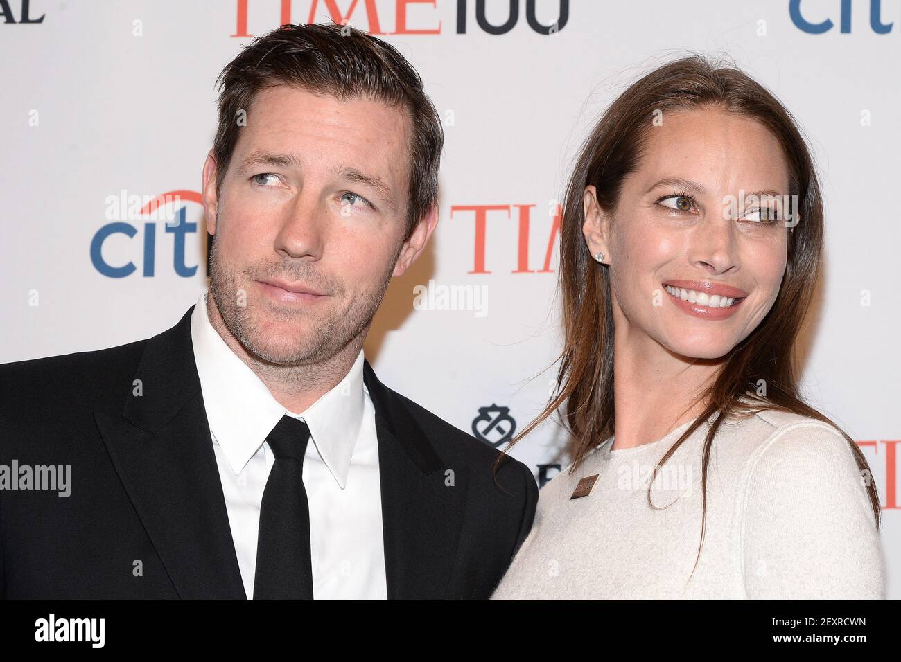 Model Christy Turlington and her husband Edward Burns attend the TIME 100 Gala, TIME's 100 most ...