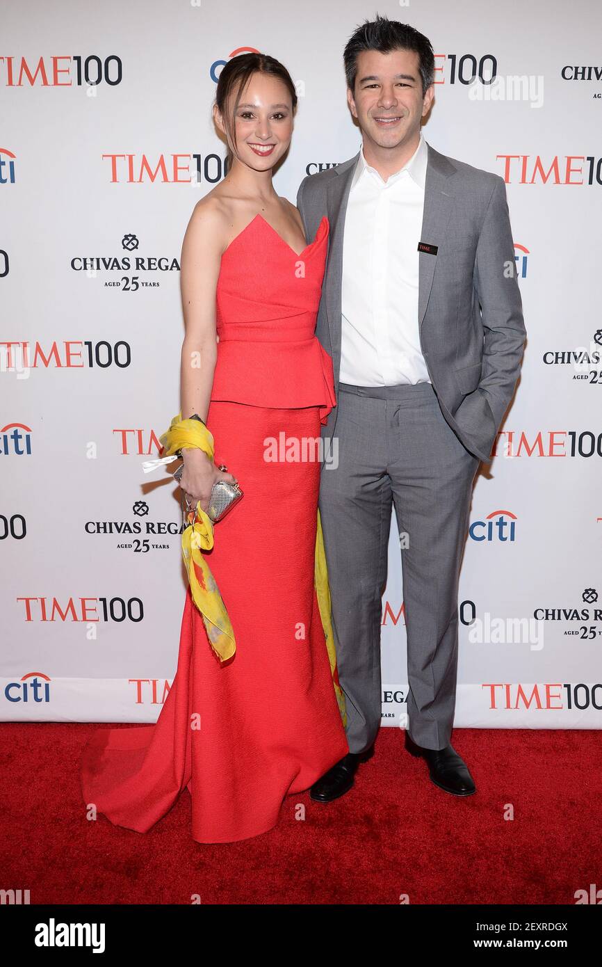 (L-R) Gabi Holzwarth and Travis Kalanick attend the TIME 100 Gala, TIME ...