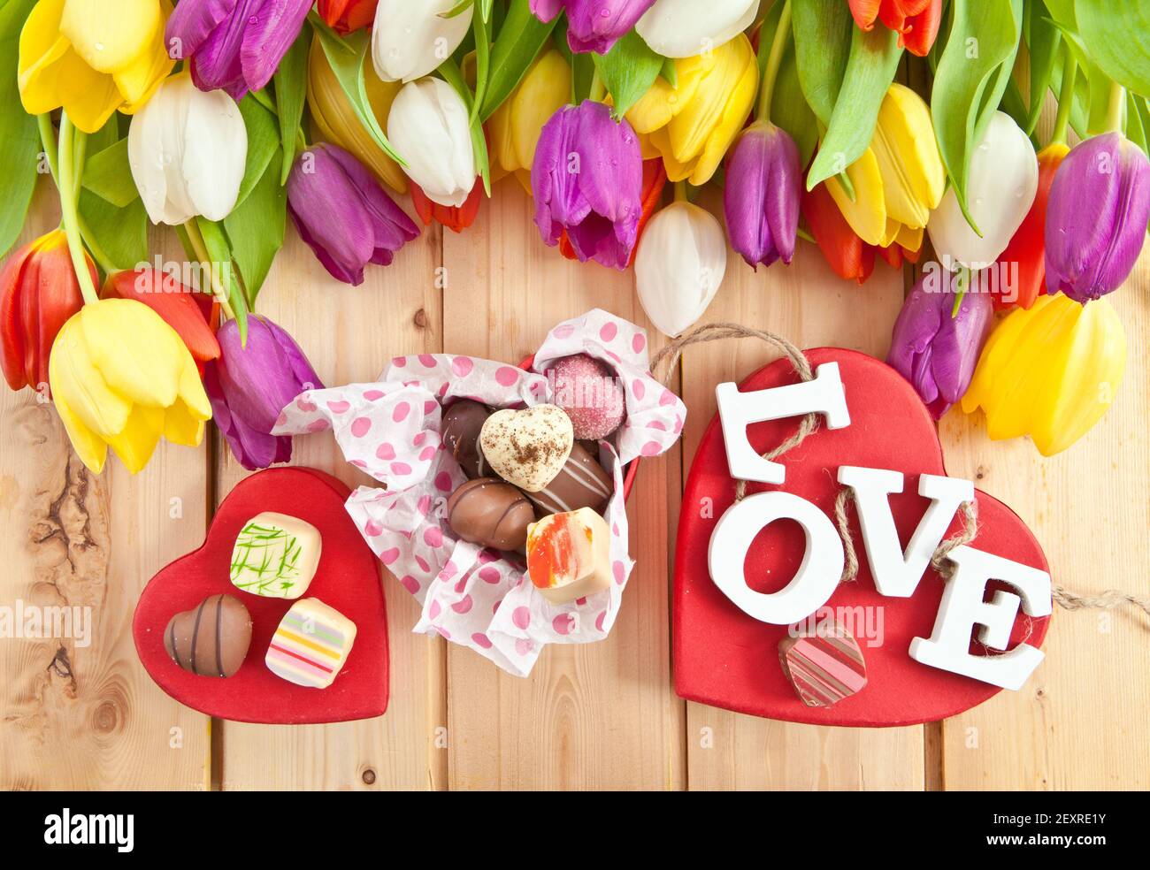 Colorful chocolates hi-res stock photography and images - Alamy