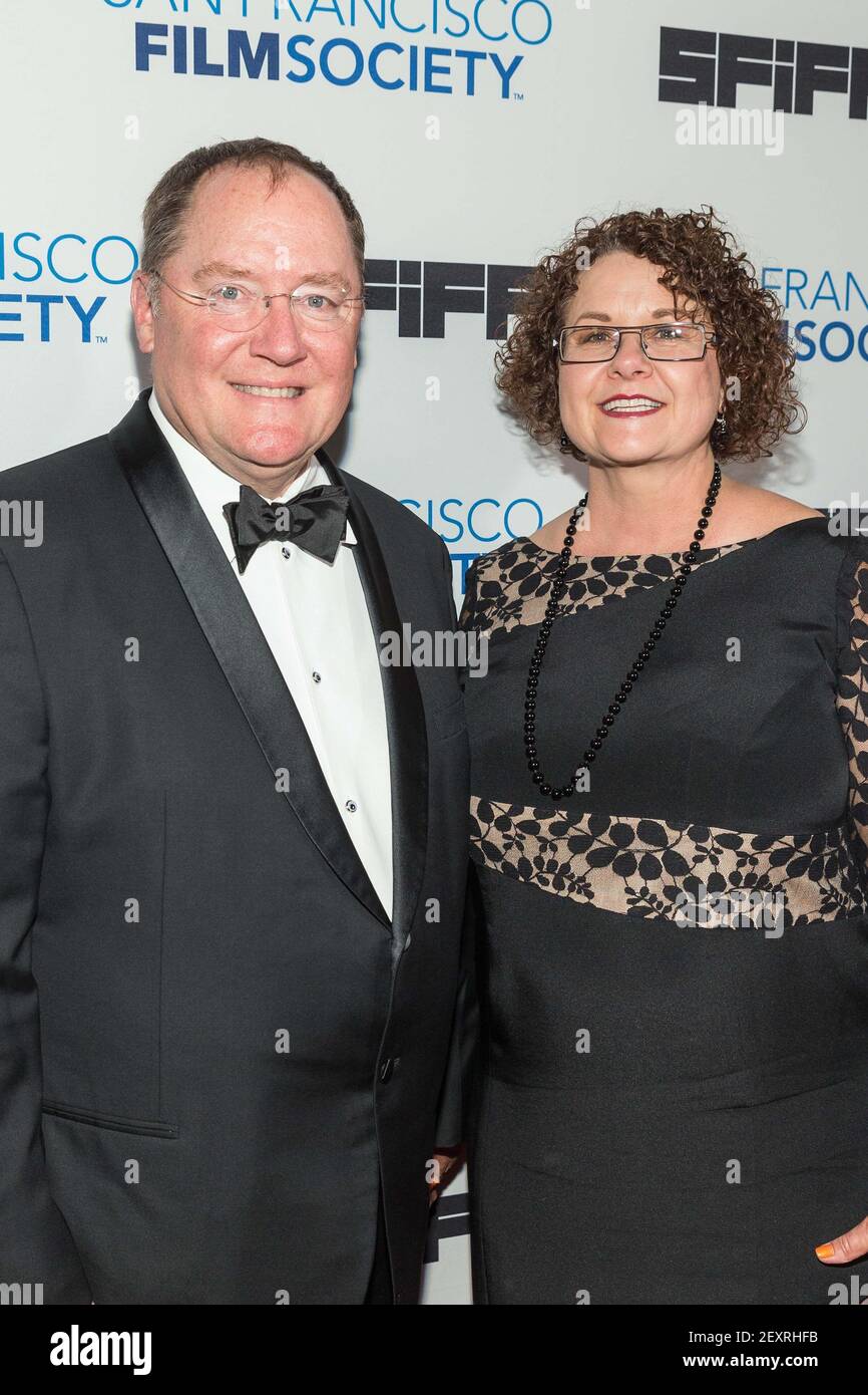 John Lasseter, Nancy Lasseter attends the 2014 San Francisco Film ...