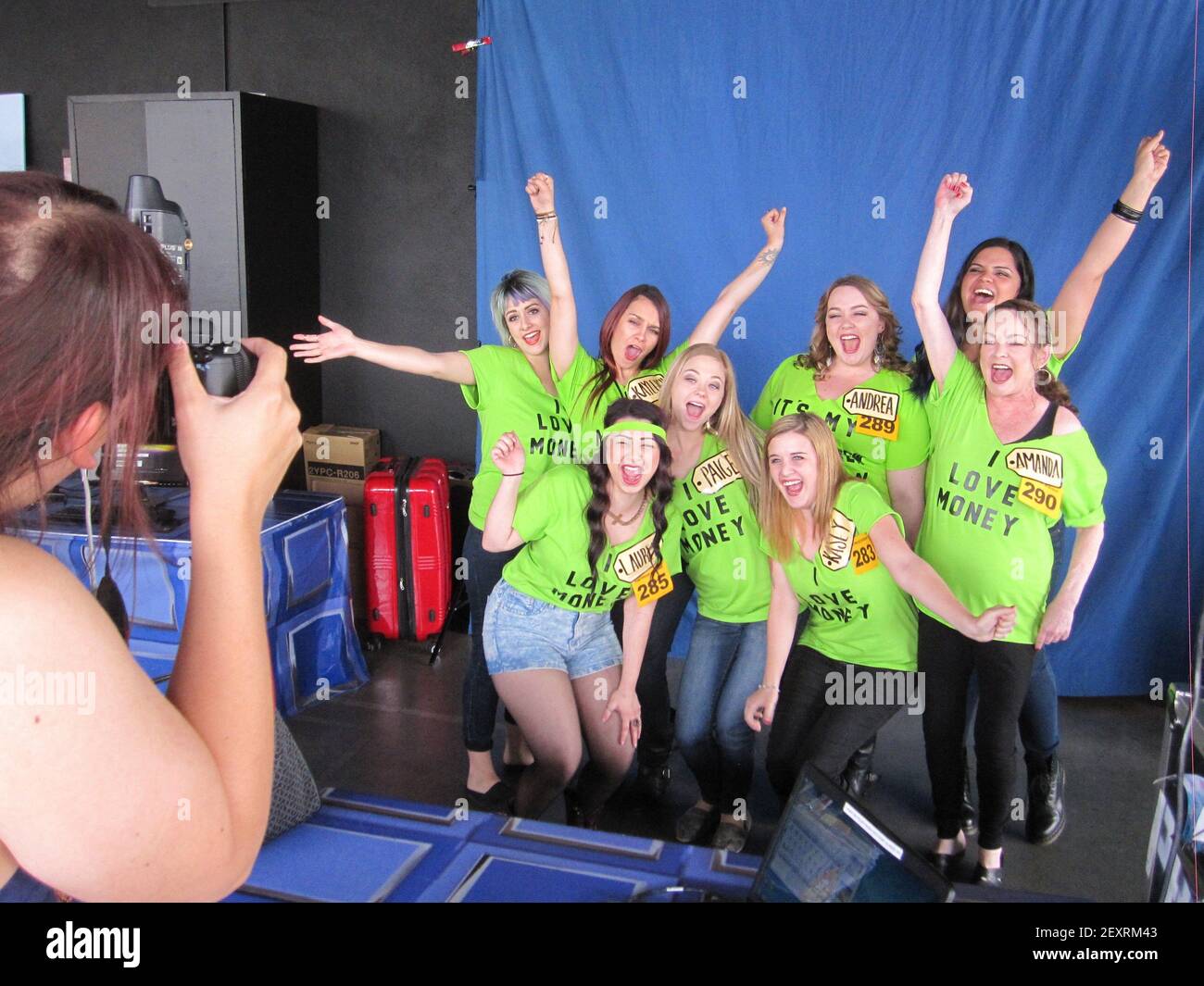Audience members for The Price is Right have their photograph made ...