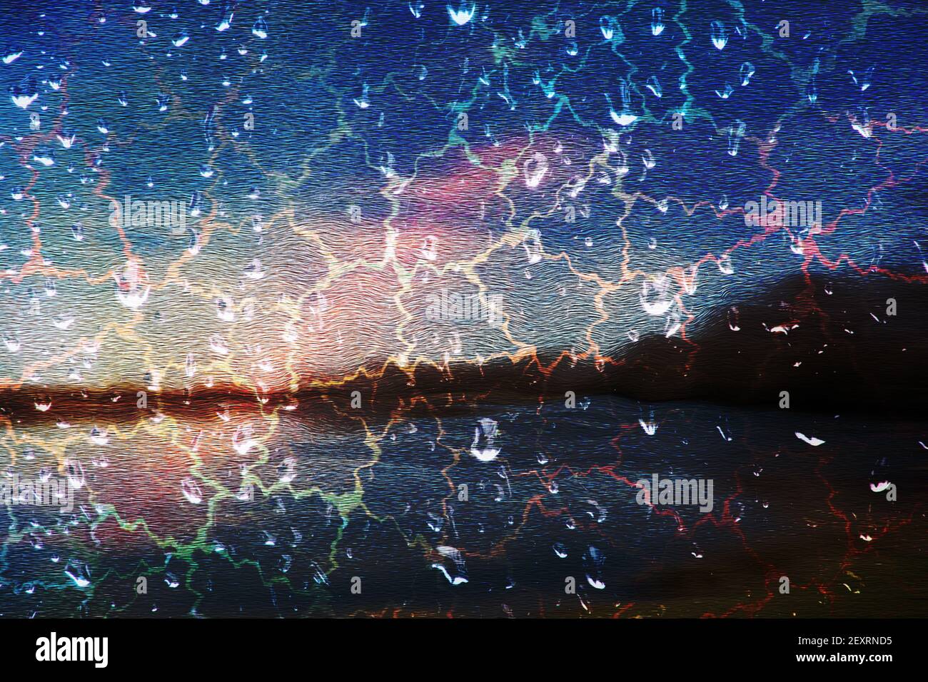 Abstract : Sparkling rain Stock Photo - Alamy