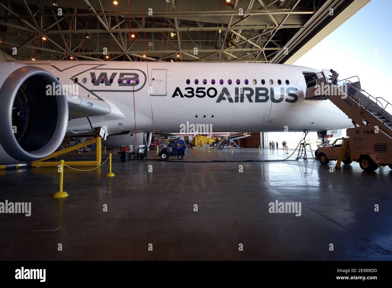 Groups of American Airlines employees got the chance to see an A350 ...