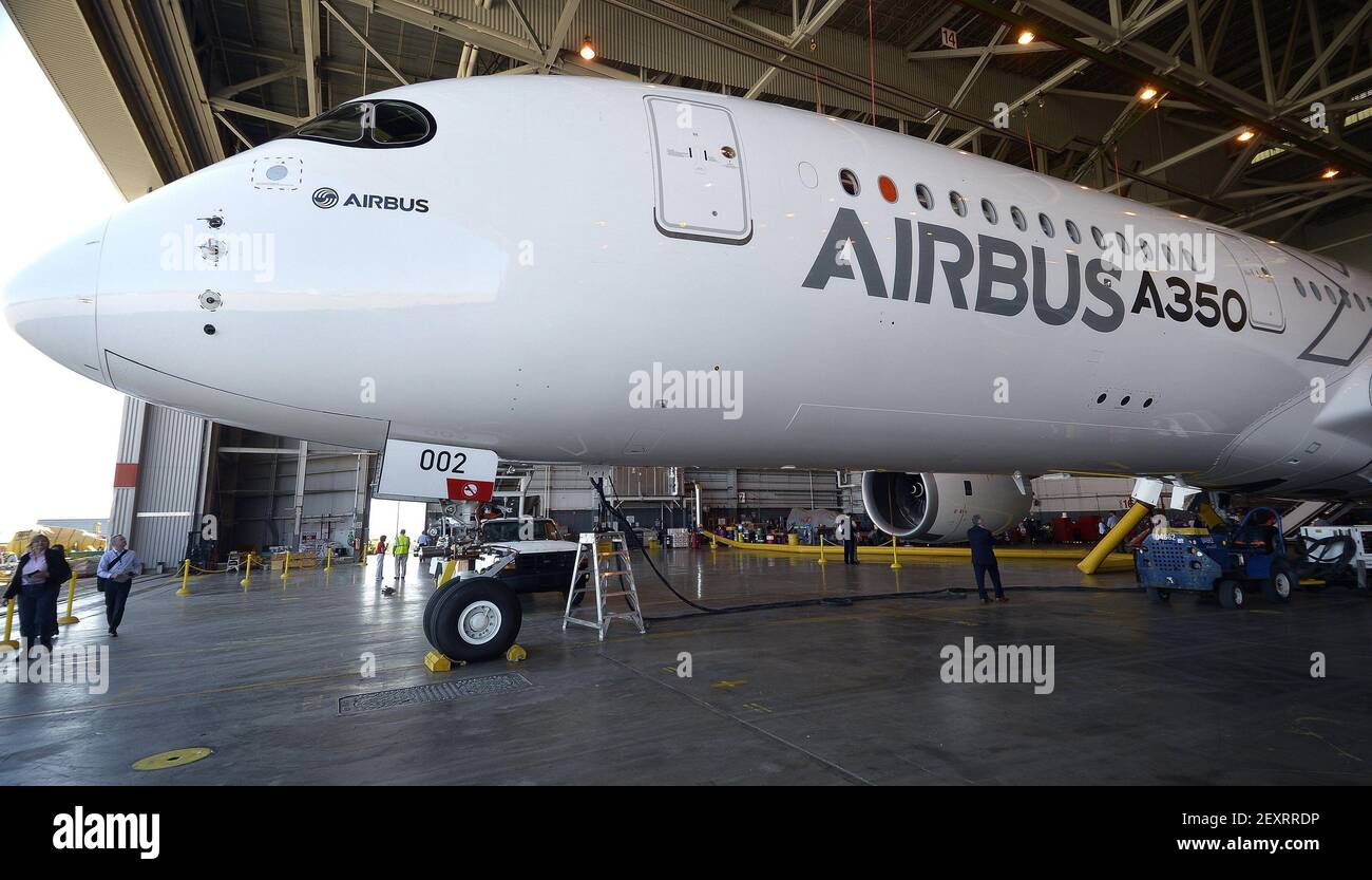 Groups of American Airlines employees got the chance to see an A350 ...