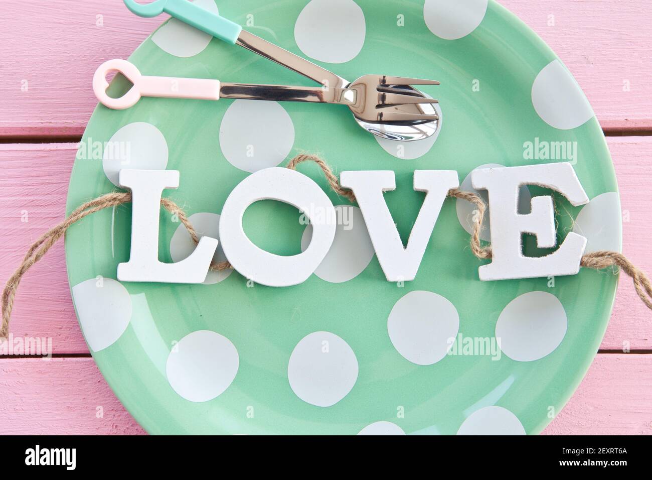 Love plate hi-res stock photography and images - Alamy