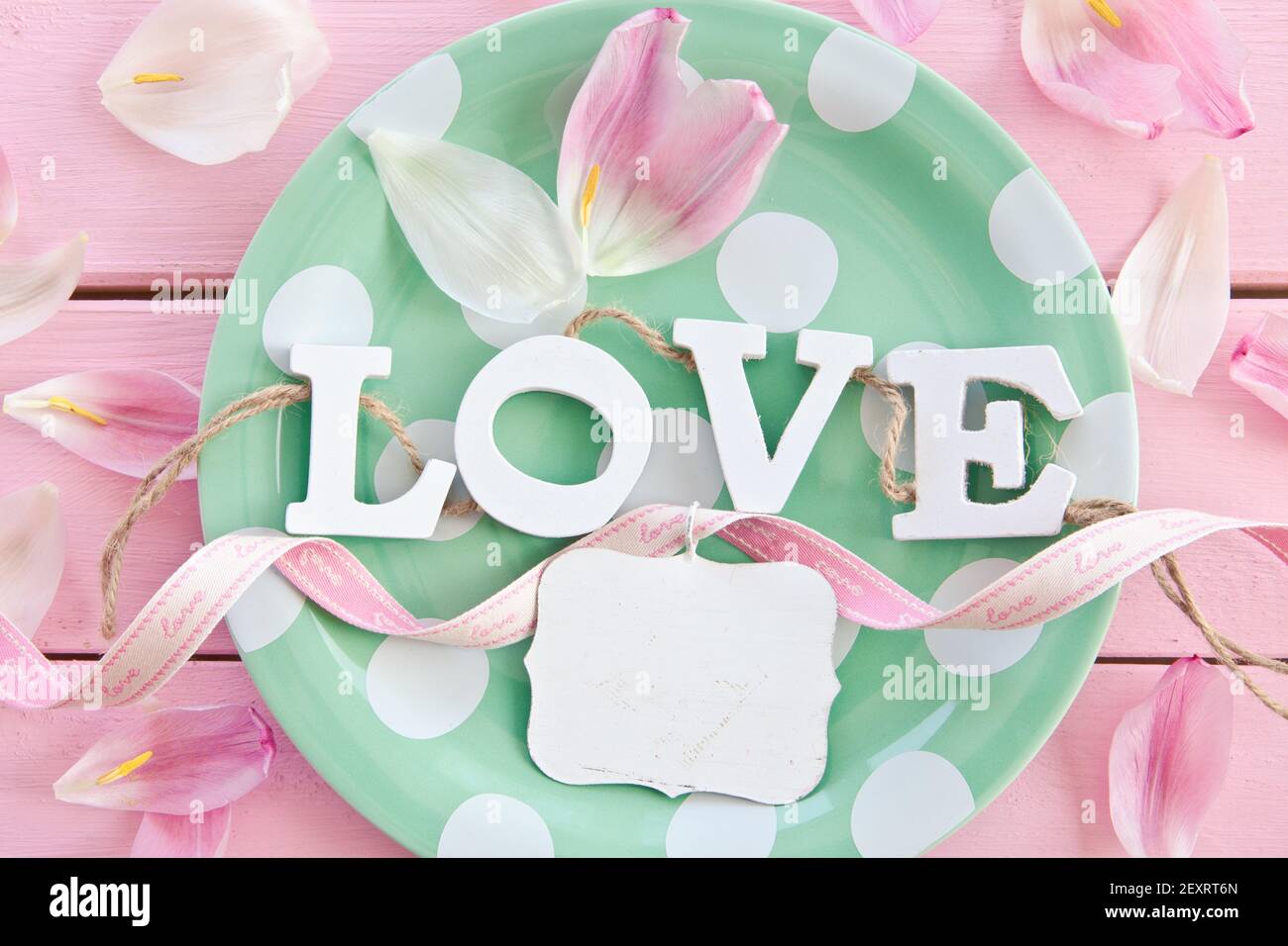 Love plate hi-res stock photography and images - Alamy