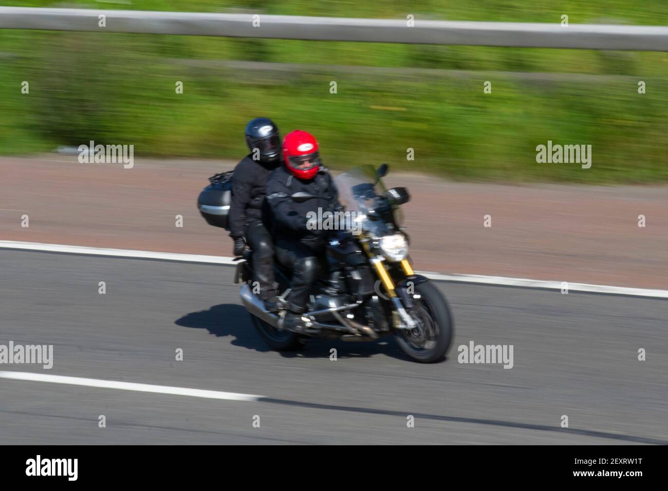 BMW Motorbike rider; two wheeled transport, motorcycles, vehicle, roads ...