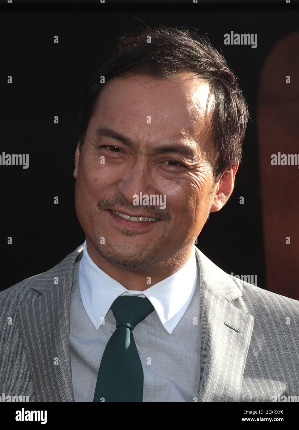 Ken Watanabe attends The Los Angeles Premiere of "Godzilla" held at the ...