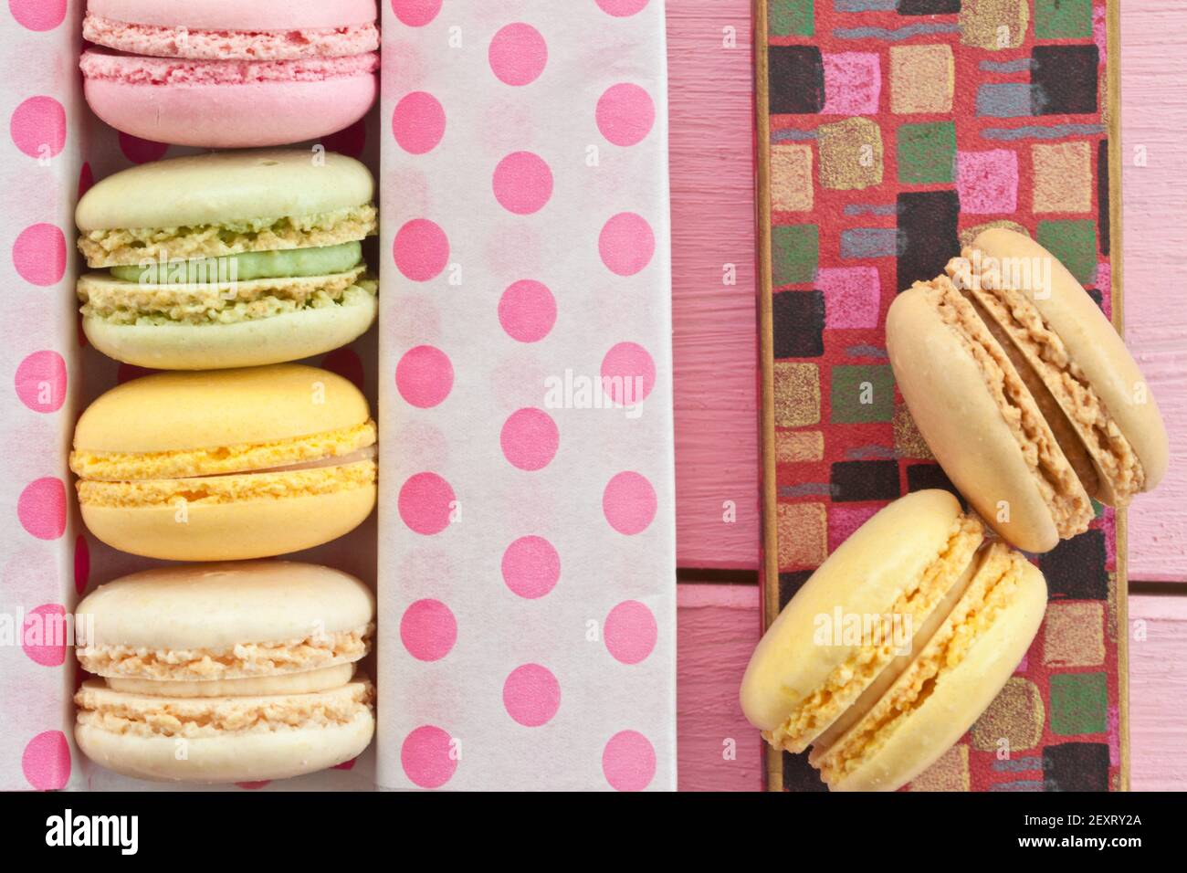 Macarons muster hi-res stock photography and images - Alamy