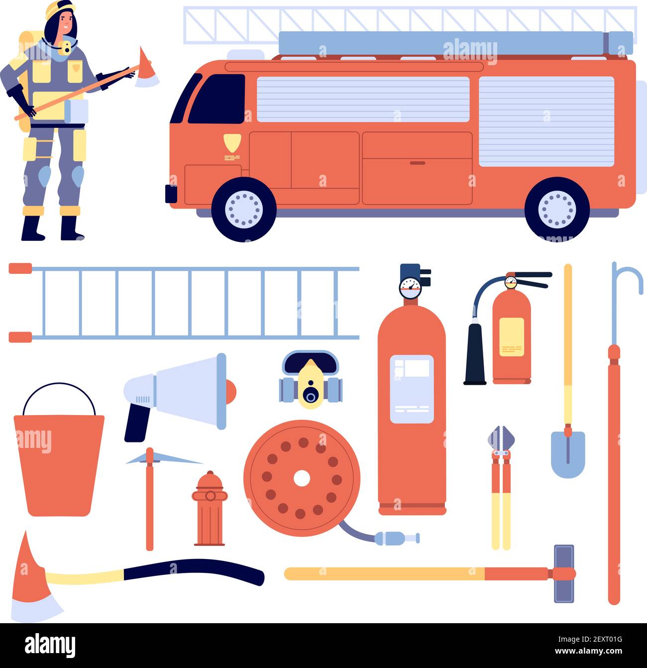 Firefighter shovel firefighting equipment Cut Out Stock Images ...