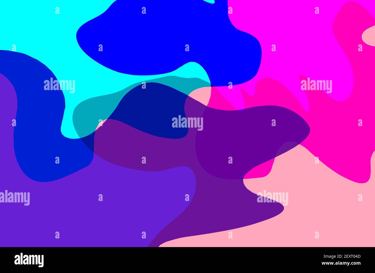 An abstract pink, teal, purple and green blur color gradient background ...