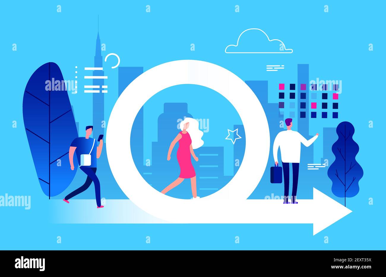 Agile management vector. Business and life effective planning strategy ...