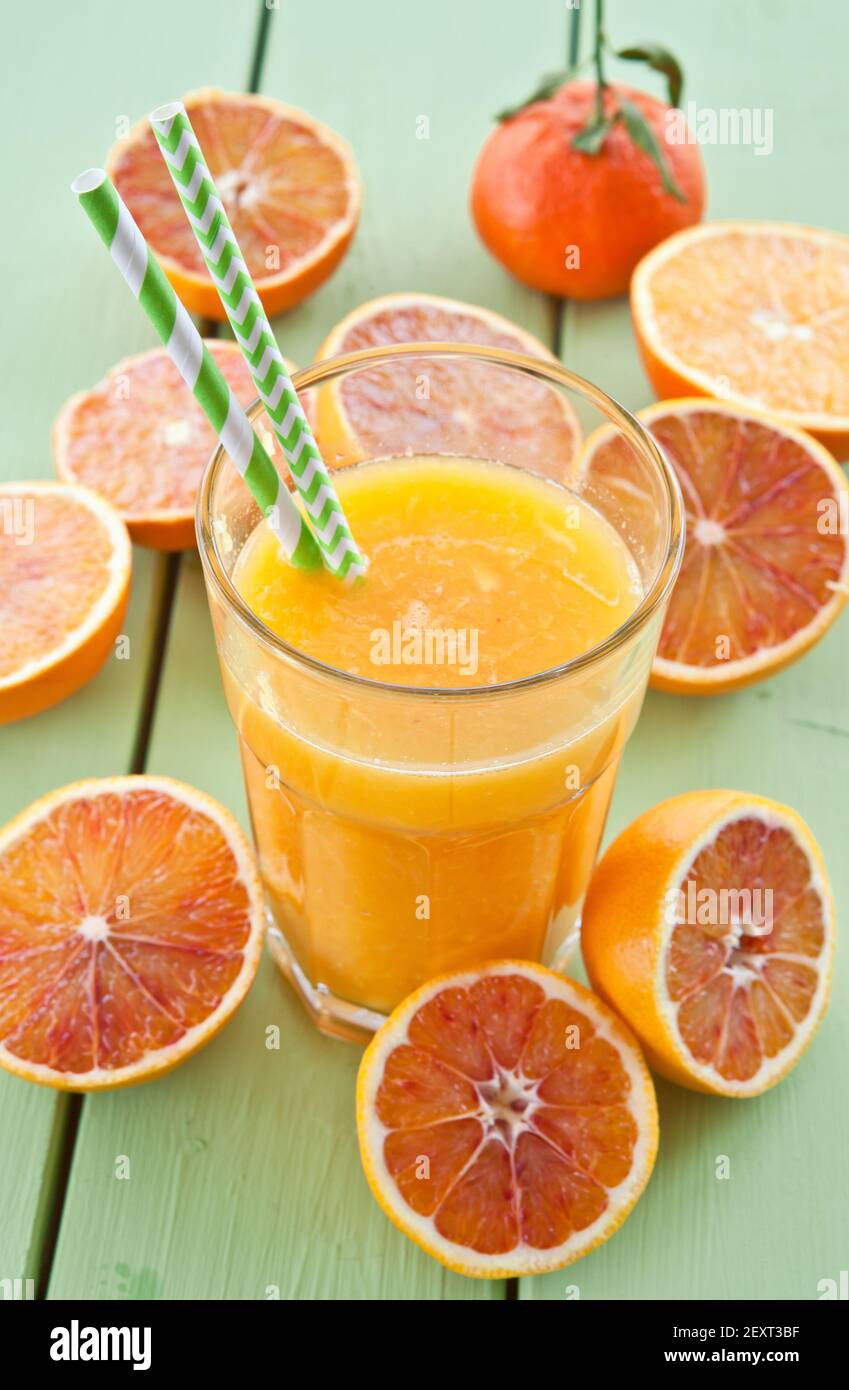 Fresh blood orange juice Stock Photo - Alamy