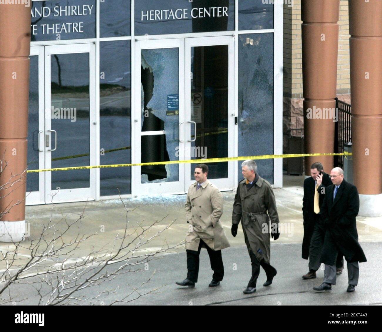 Law enforcement personnel from left, Overland Park PD deputy chief ...