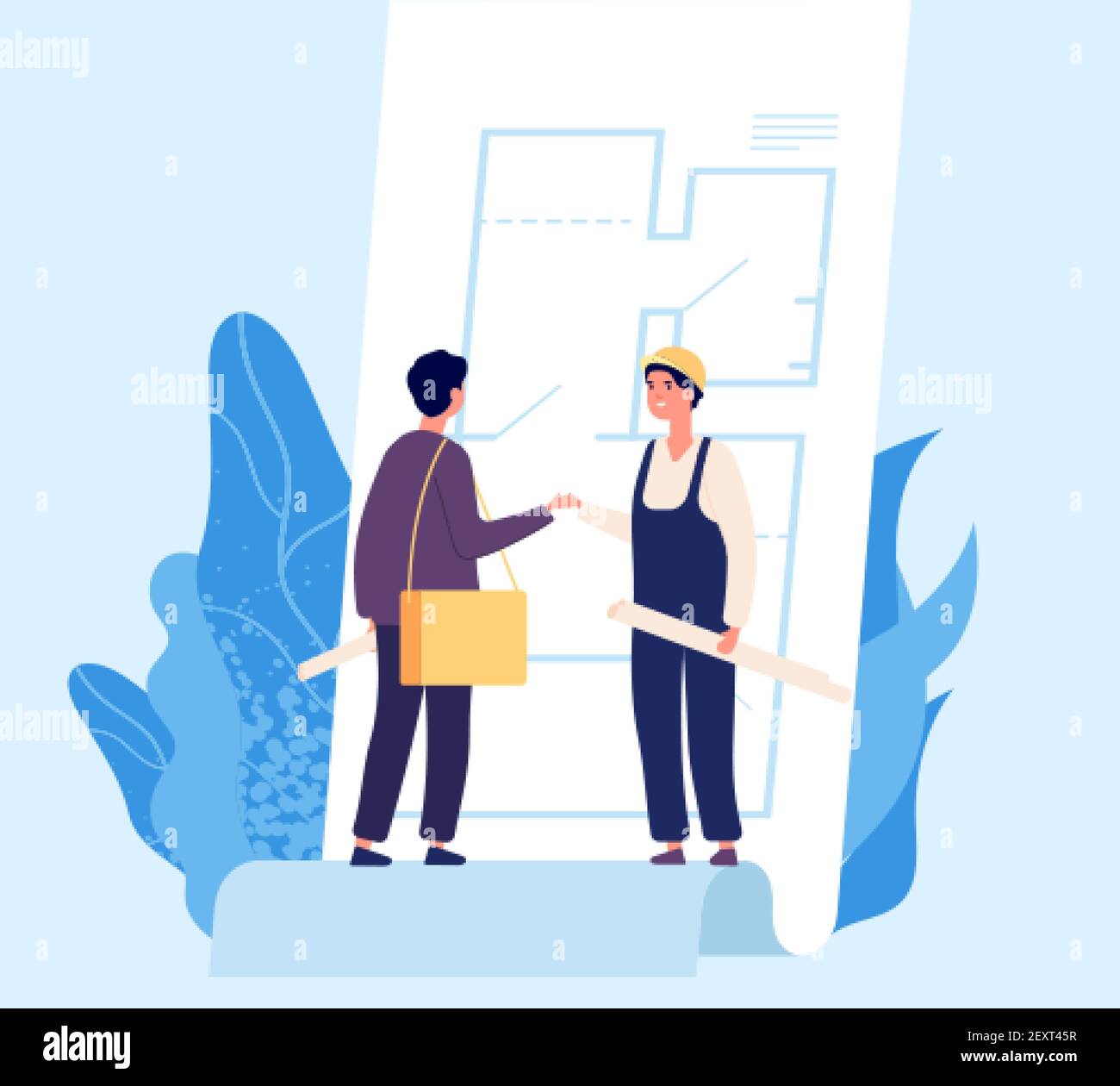 Contract discussion drawing Stock Vector Images - Alamy