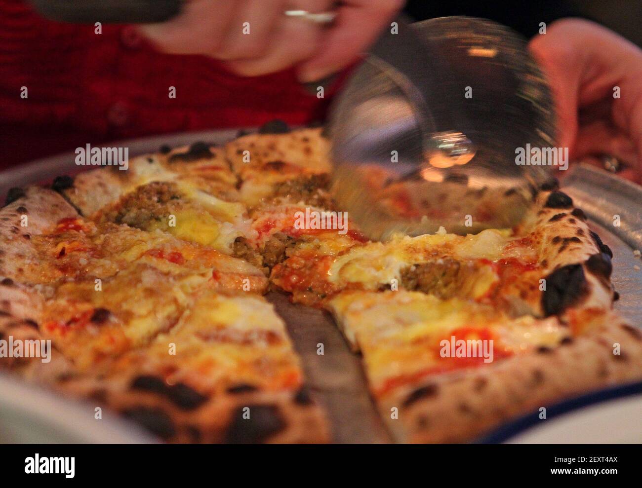 Hog and Hominy offers several pizzas including, "The Prewitt," a thin ...