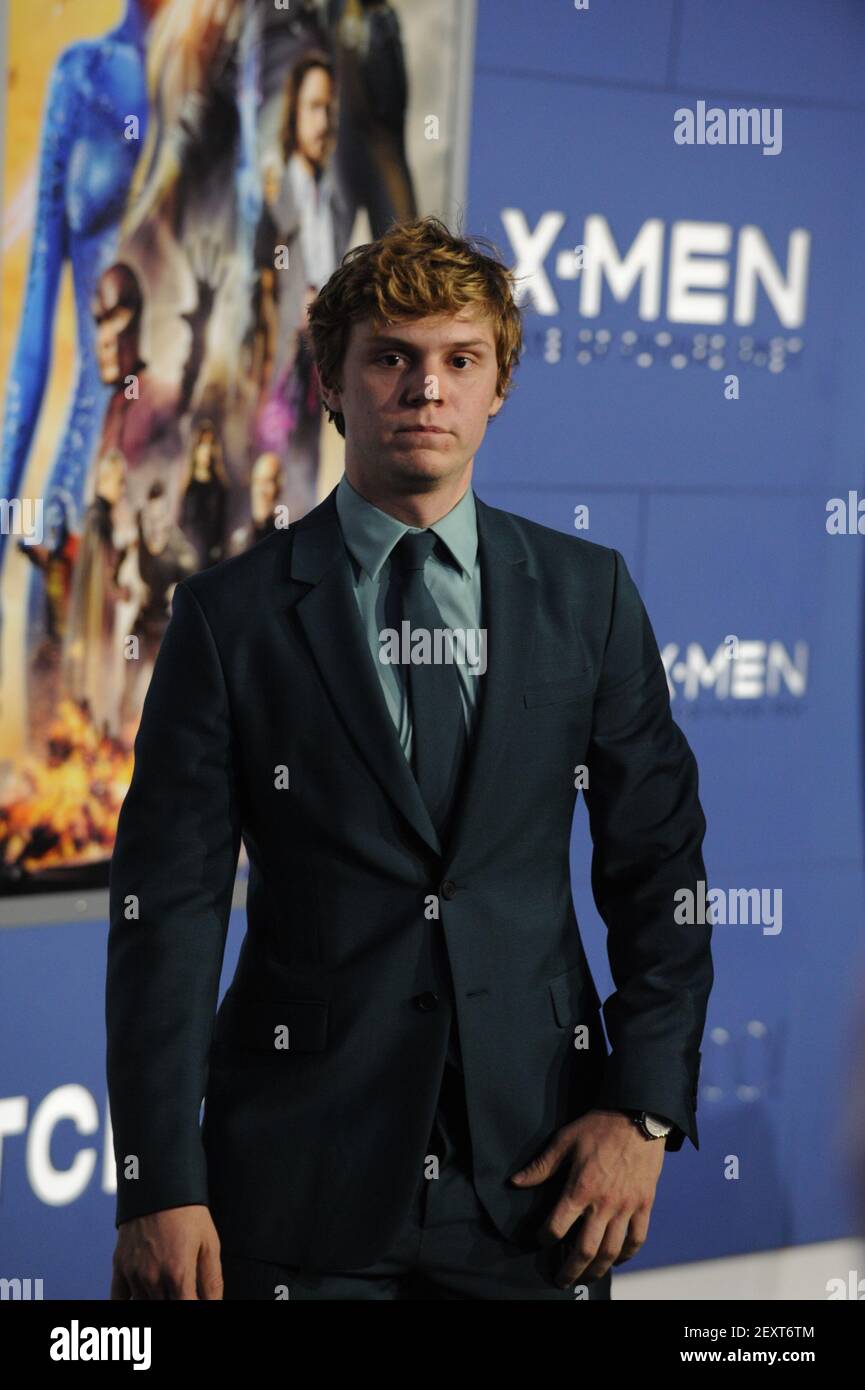 Evan Peters attends the X-Men: Days of Future Past New York Premiere ...
