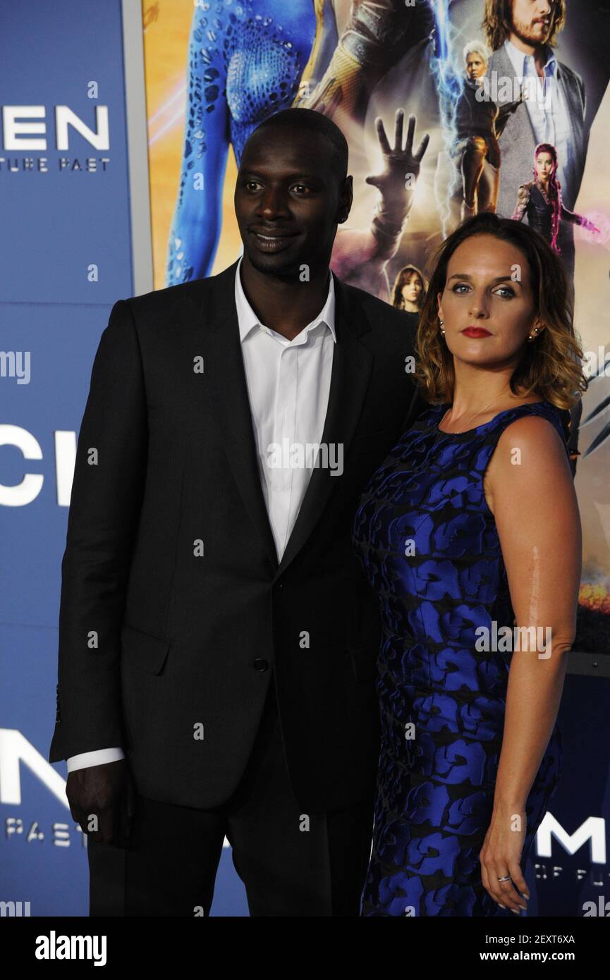 Omar Sy, Helene Sy attends the X-Men: Days of Future Past New York ...