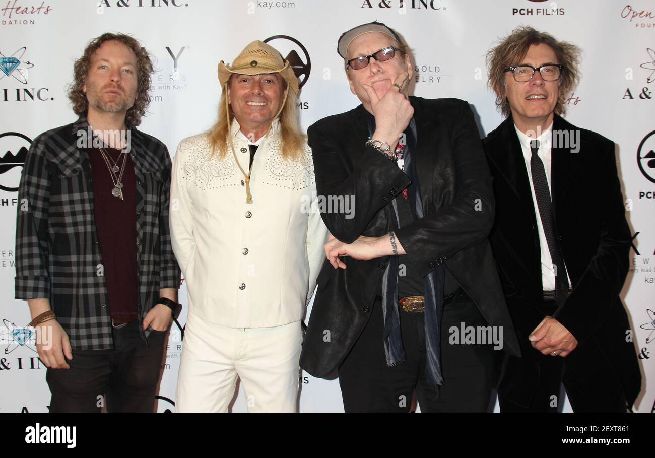 10 May 2014 - Malibu, California - Cheap Trick - Robin Zander (vocals, rhythm guitar), Rick ...