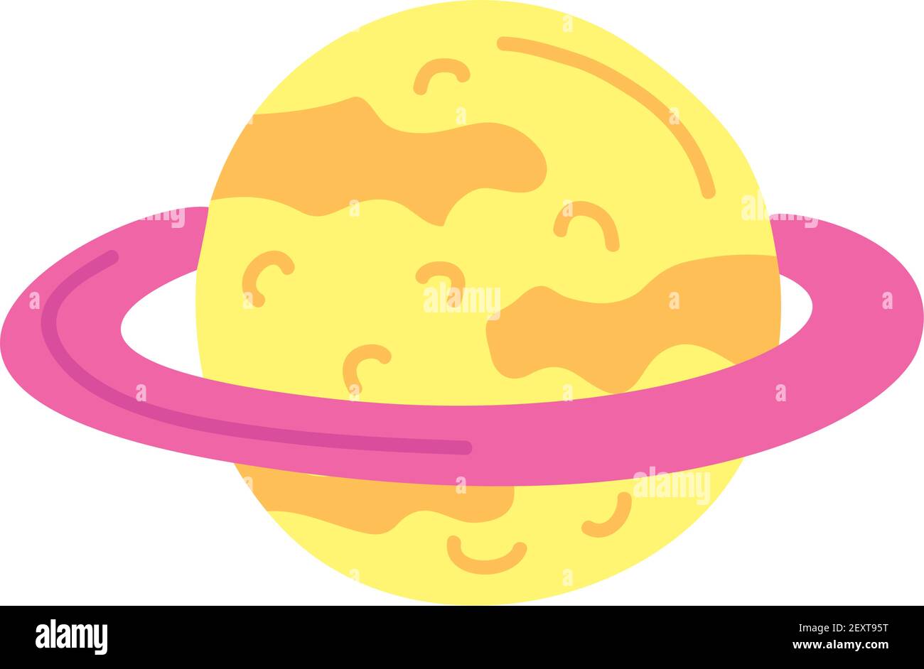 cute saturn planet space icon Stock Vector Image & Art - Alamy