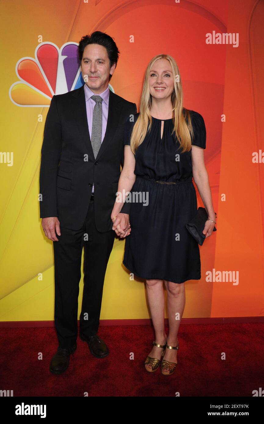 Scott Cohen, Hope Davis attend the 2014 NBC Upfront Presentation, held ...