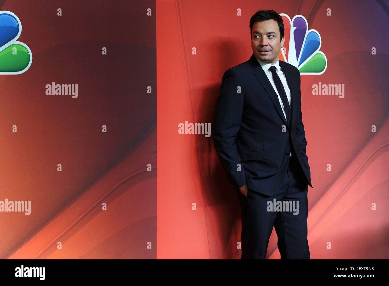 The Tonight Show Host Jimmy Fallon attends the 2014 NBC Upfront ...