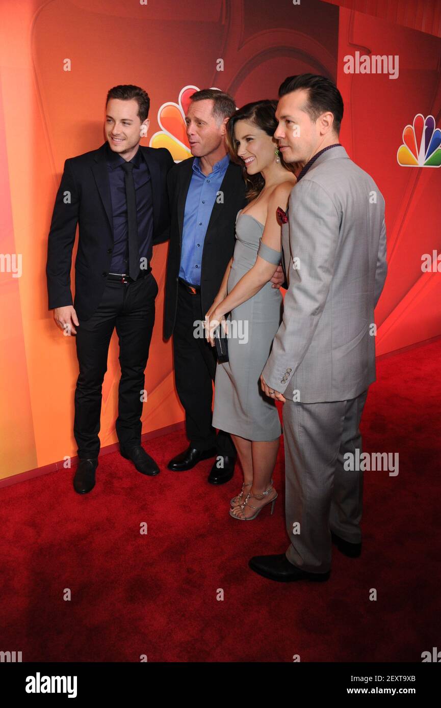 L-R: Jesse Lee Soffer, Jason Beghe, Sophia Bush, Jon Seda attend the ...