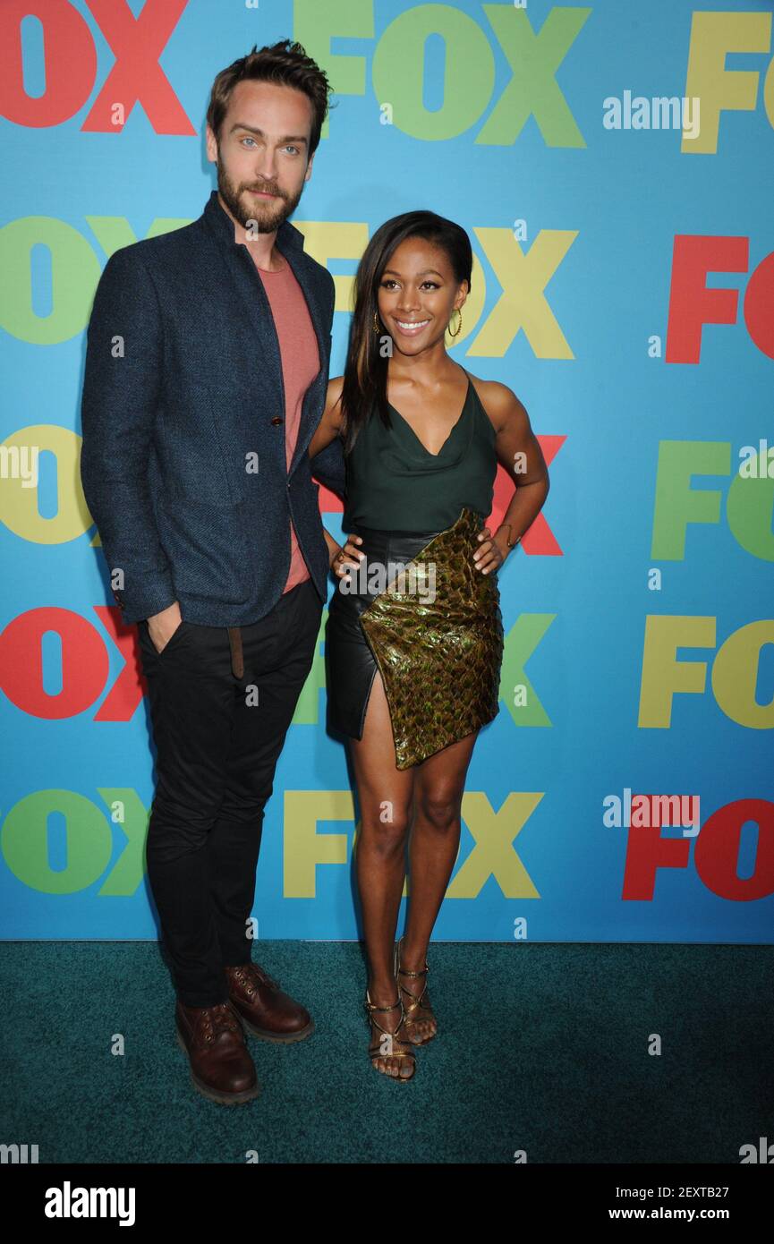 Tim Mison, Nicole Beharie attends the 2014 Fox Upfront Presentation, held at the Beacon Theatre ...