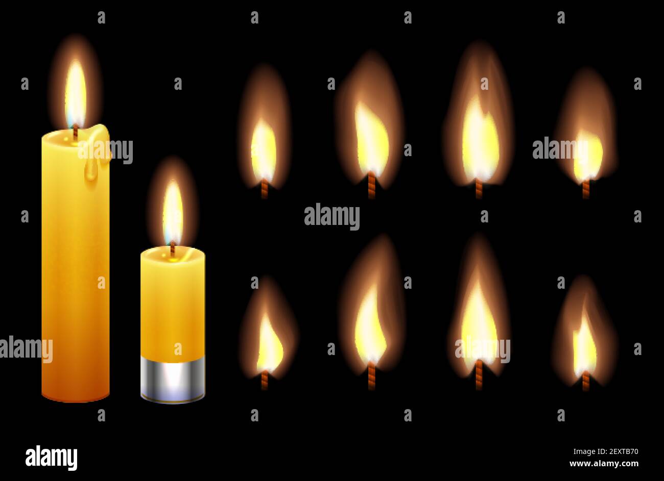Candle Flame Vector