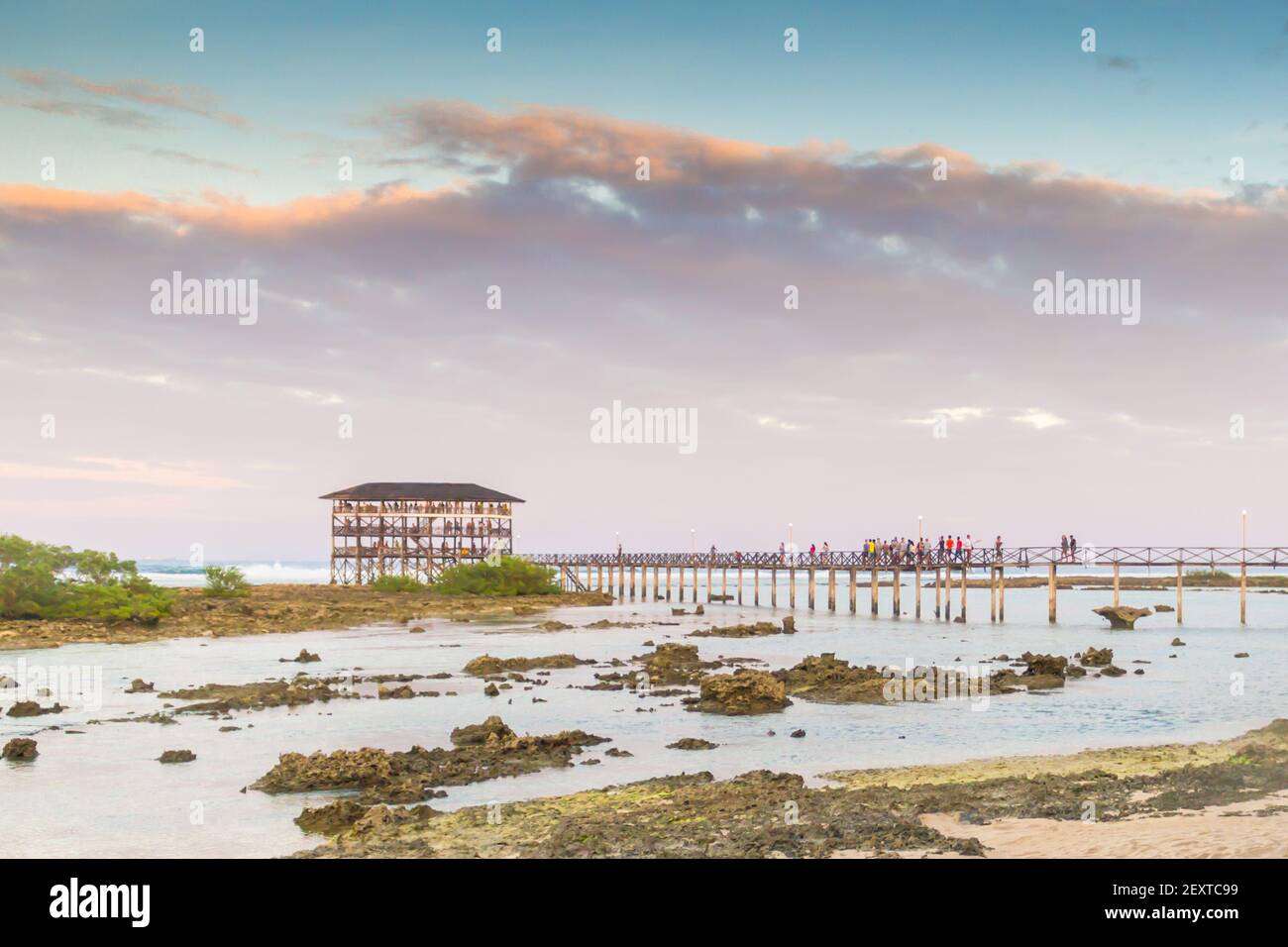 Cloud 9 Cloud9 Tower Surf Spot Siargao Island The Philippines Stock ...