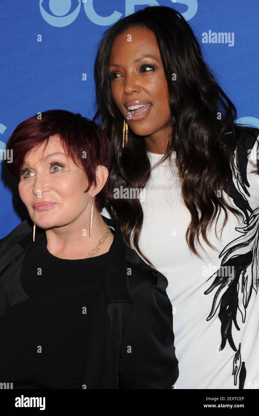 Sharon Osbourne, Aisha Tyler attends the CBS Upfront 2014 Presentation ...
