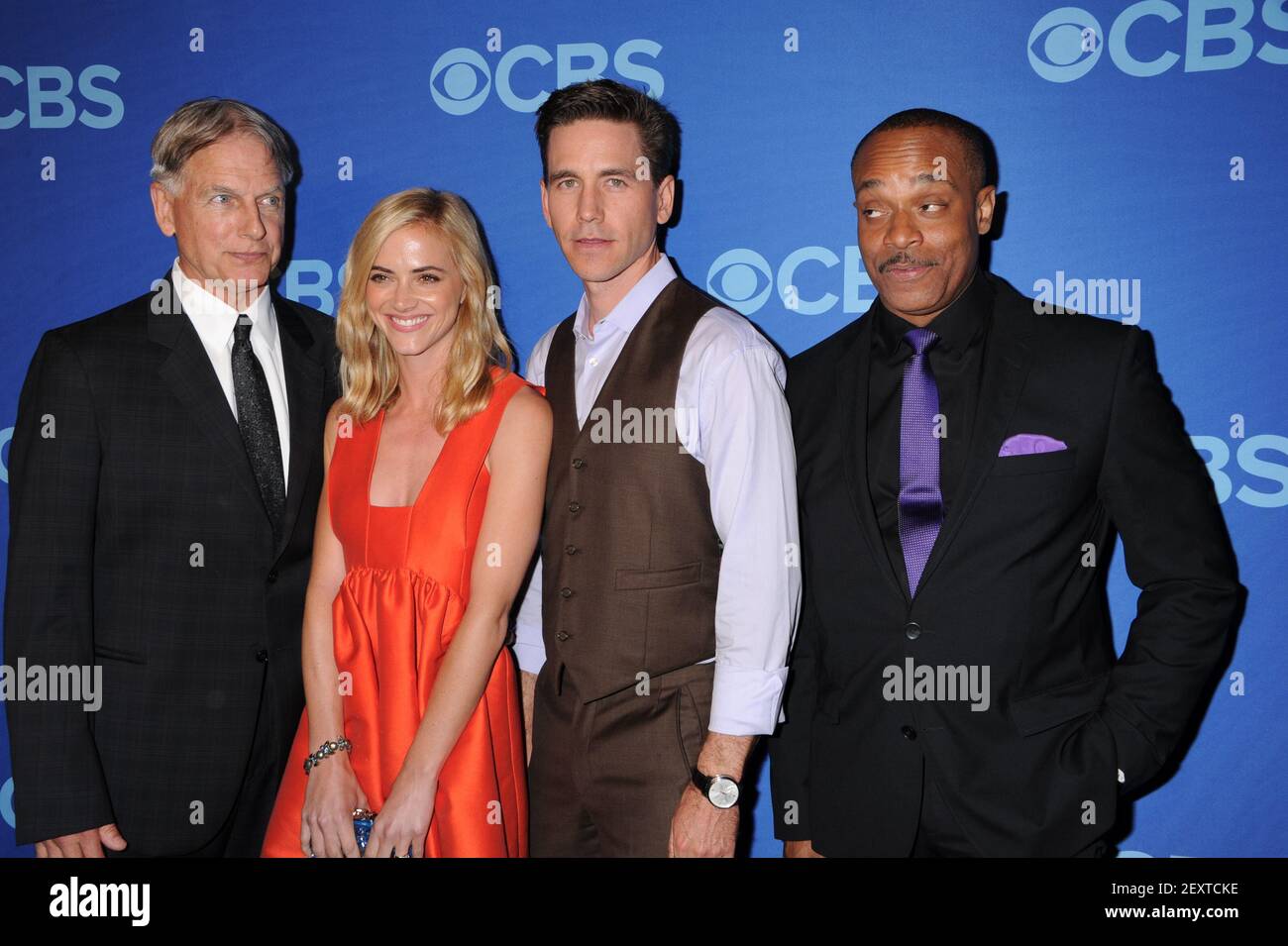 L-R: Mark Harmon, Emily Wickersham, Brian Dietzen, Rocky Carroll ...