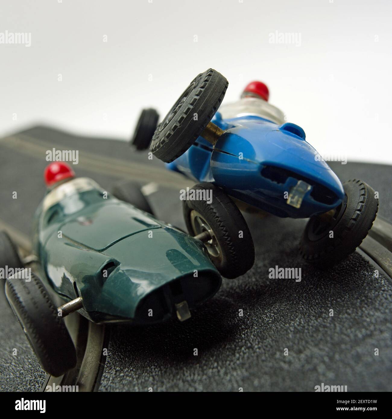 A closeup shot of two toy race cars Stock Photo - Alamy