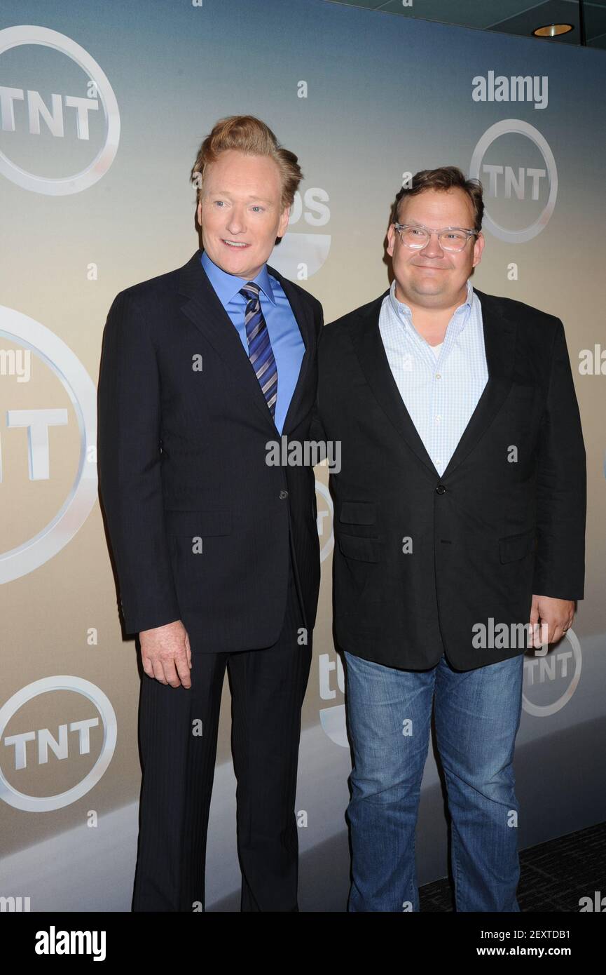 Conan O'Brien, Andy Richter in the green room during the TBS TNT ...