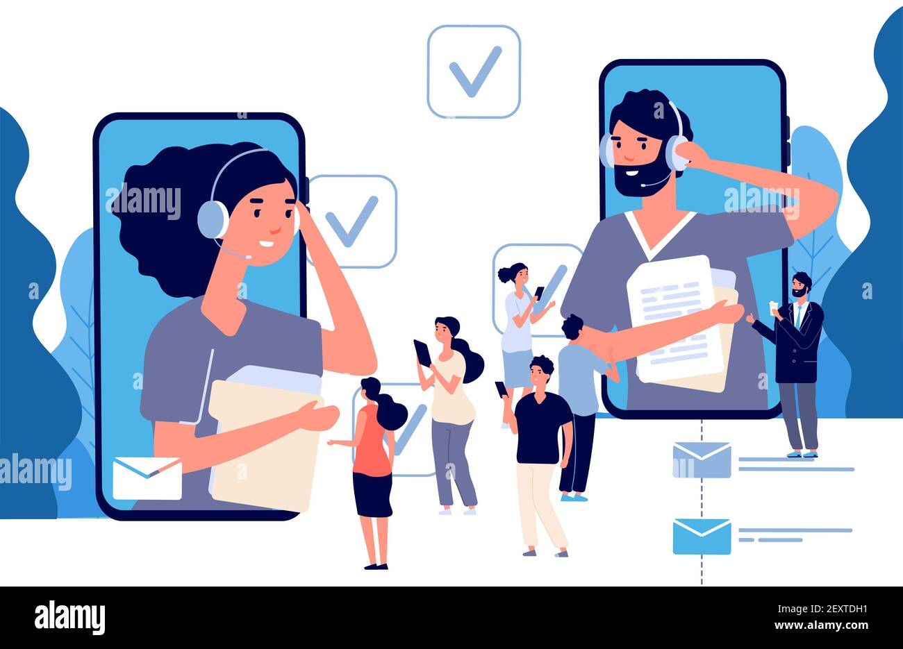 Personal assistants Stock Vector Images - Alamy