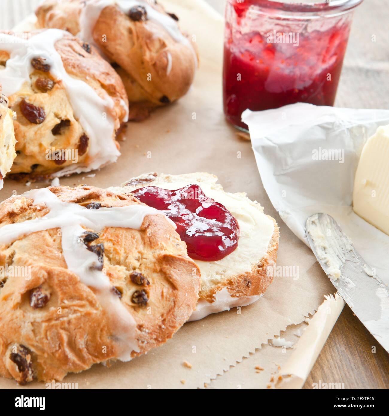 Bread and jam hi-res stock photography and images - Alamy
