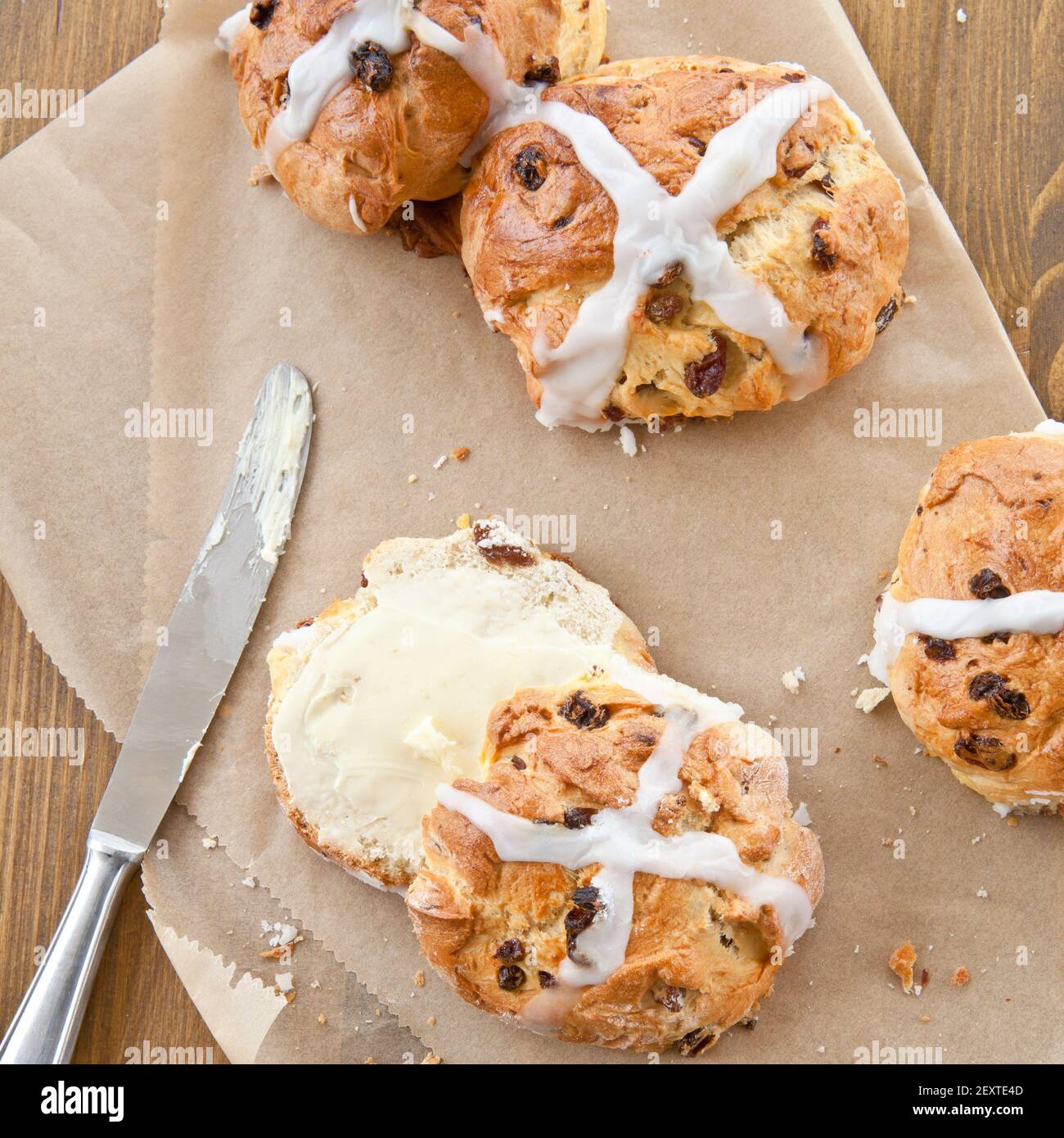 Raisin bread butter hi-res stock photography and images - Alamy