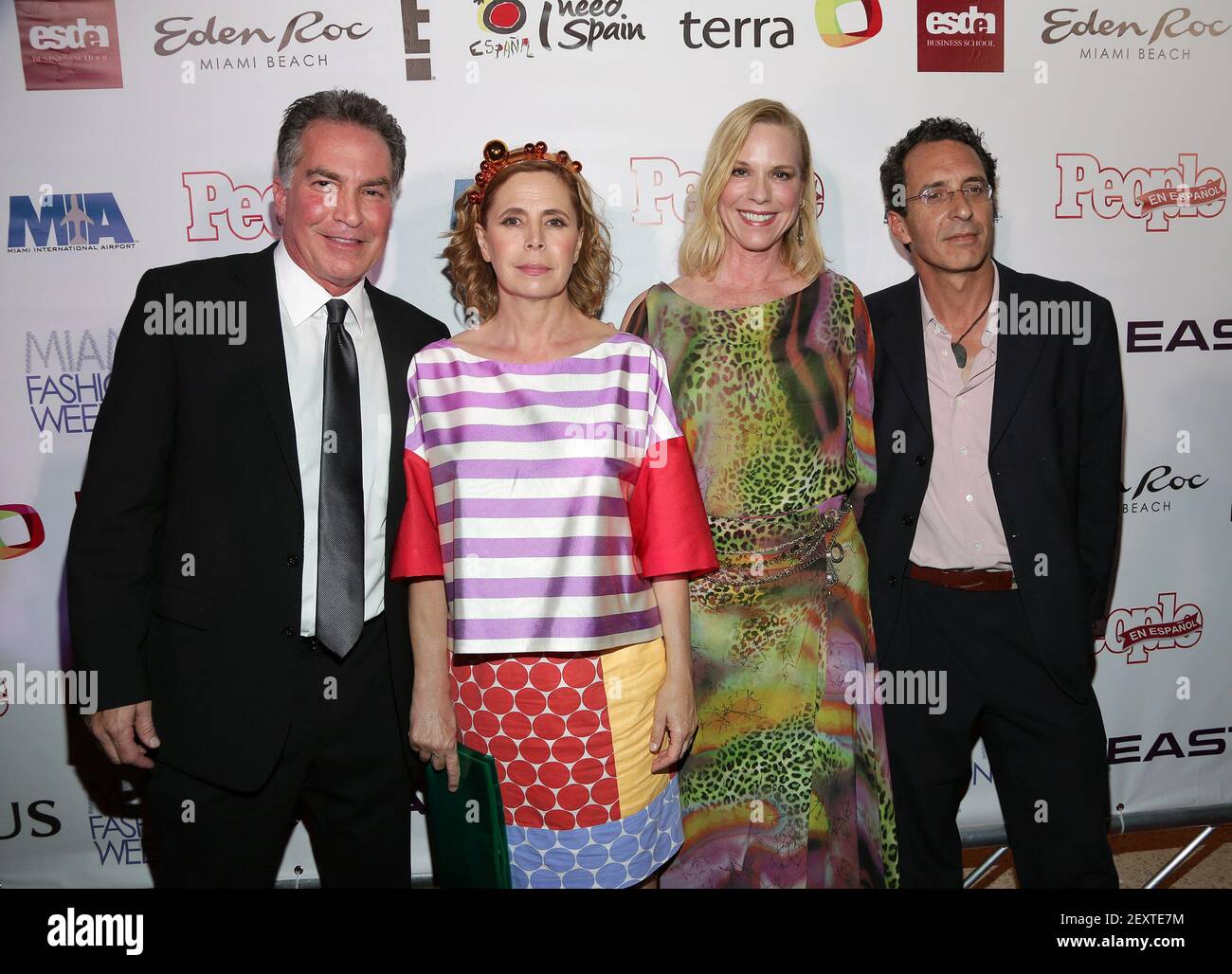Aaron Perry, designer Agatha Ruiz de la Prada Beth Sobol and Alvaro ...
