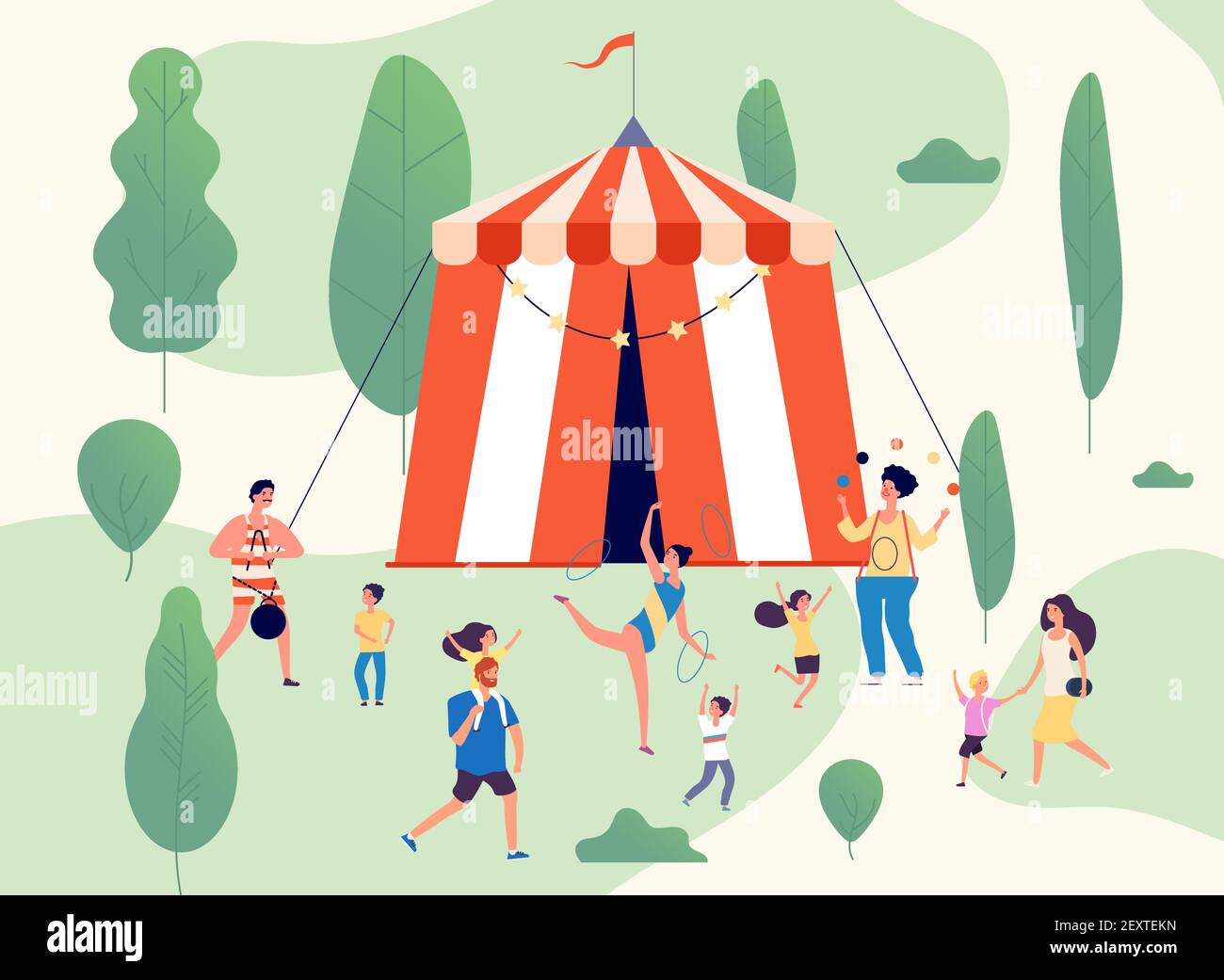 Travelling vintage fair Stock Vector Images - Alamy