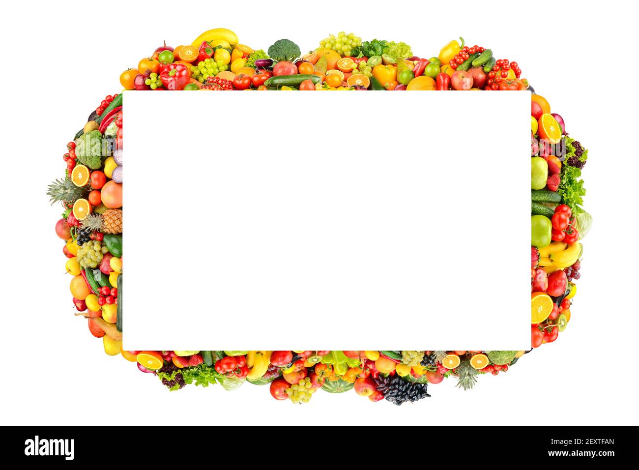 Fruit And Vegetables Border Clipart