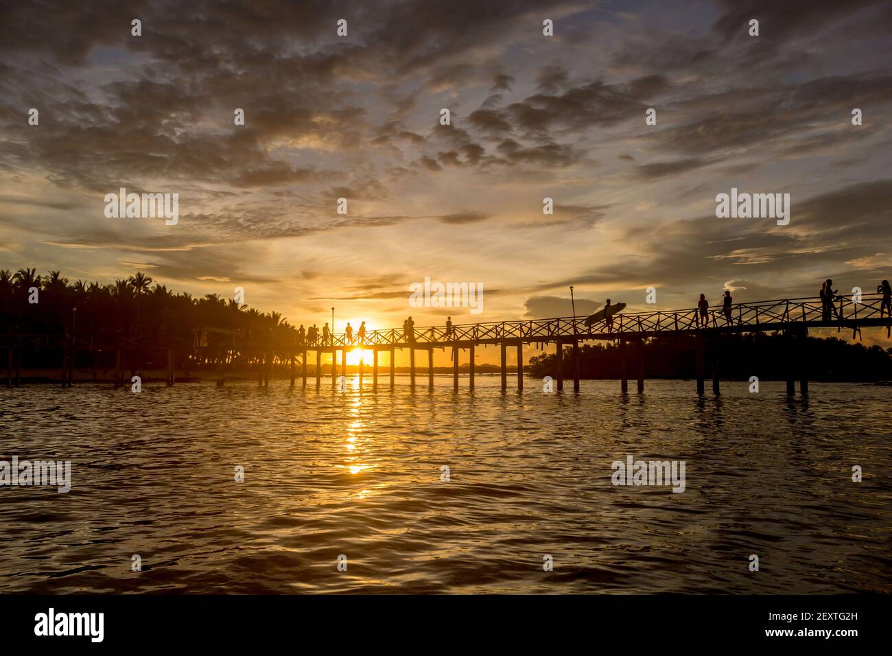 Cloud 9 Cloud9 Tower Surf Spot Siargao Island The Philippines Stock ...