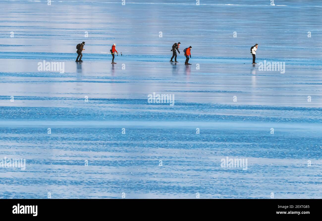 Ice skating on the beach hi-res stock photography and images - Alamy