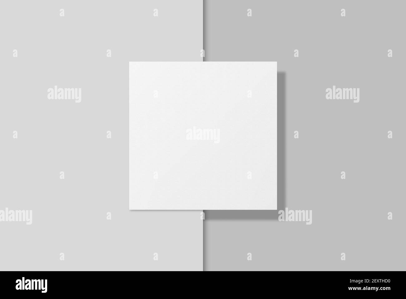 Realistic blank square flyer brochure for mockup. Paper or poster ...