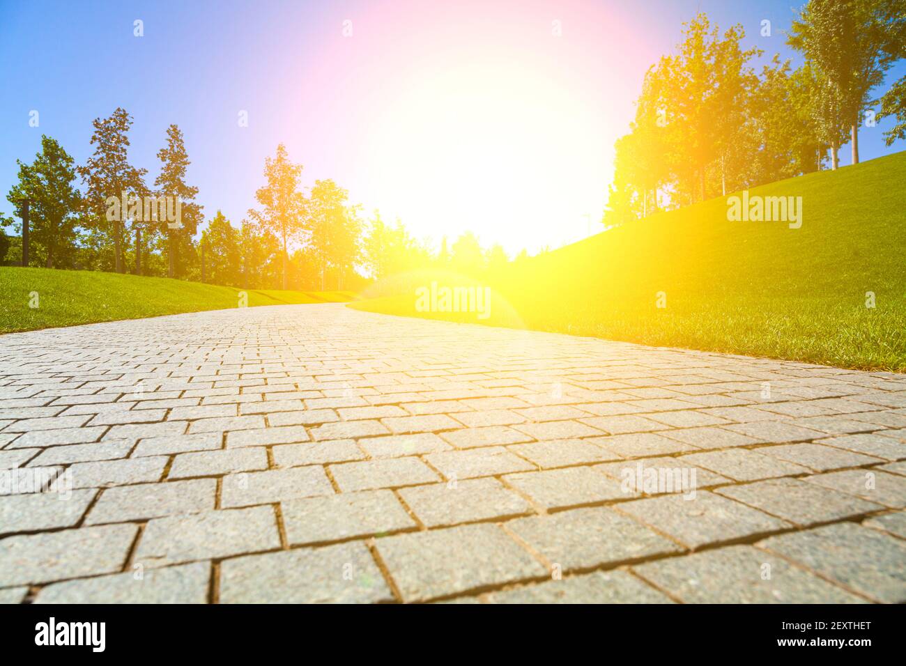 Summer walkway hi-res stock photography and images - Alamy