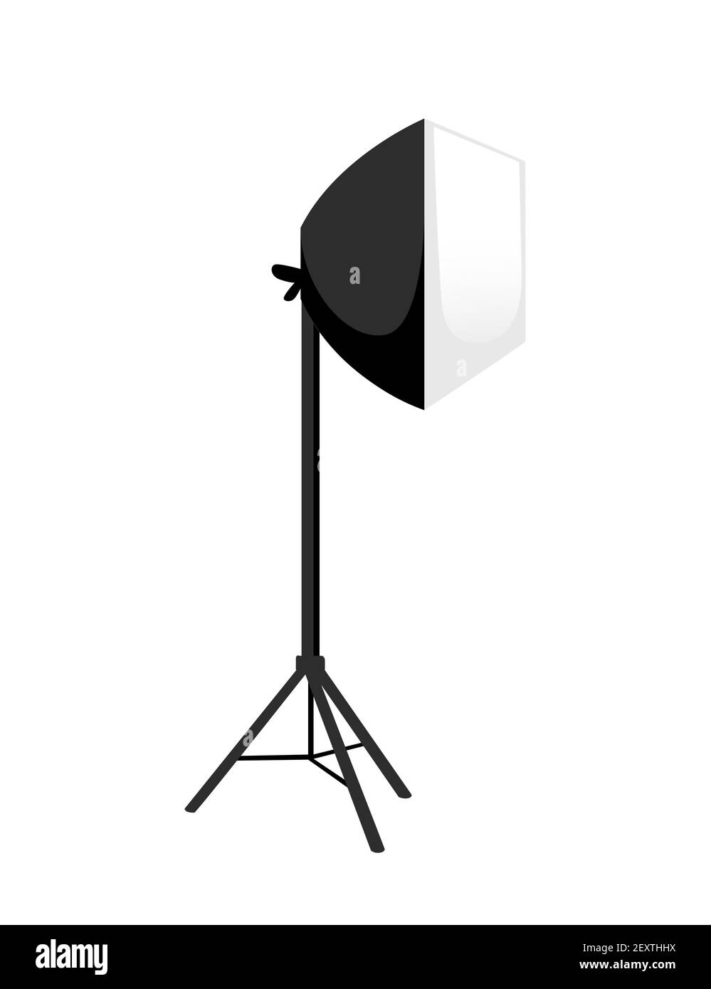 Theater or stage lighting spotlight on tripod vector illustration ...