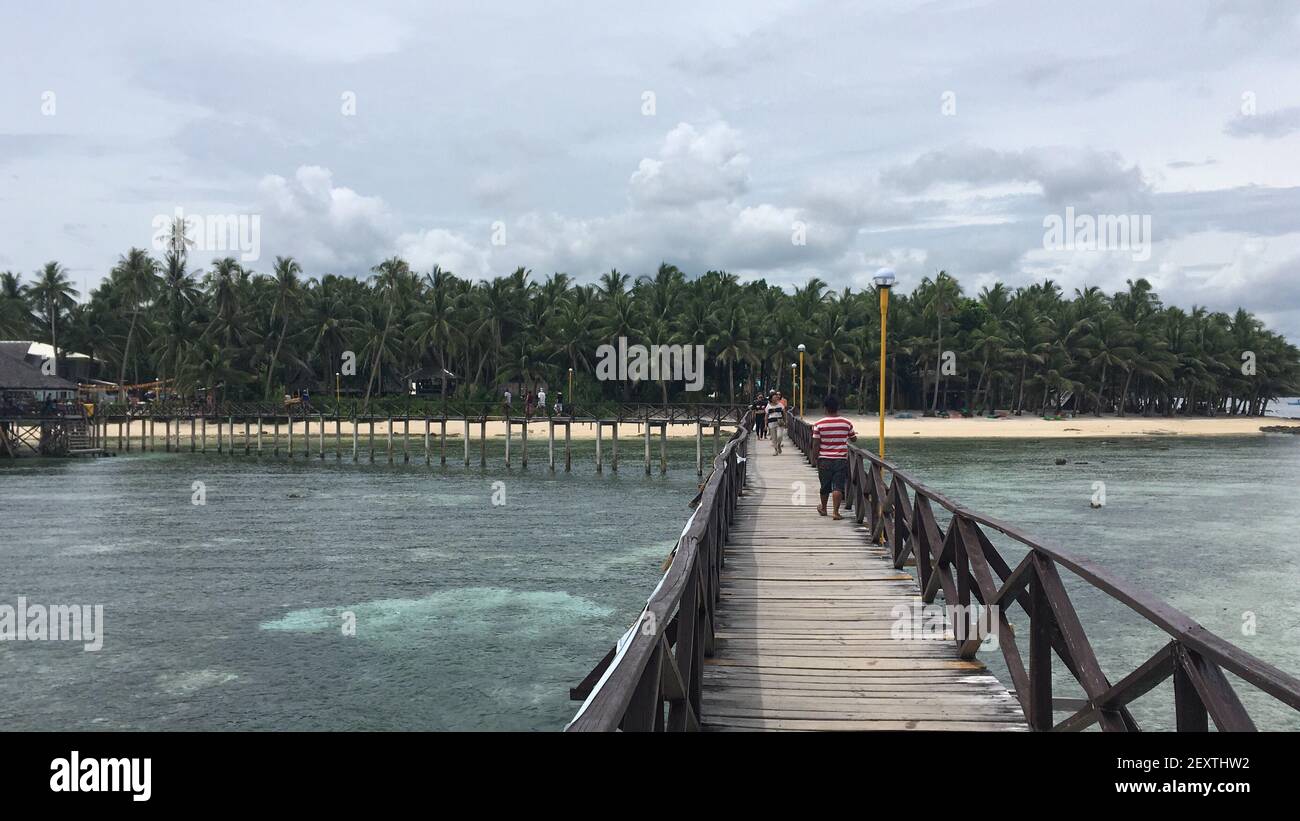 Cloud 9 Cloud9 Tower Surf Spot Siargao Island The Philippines Stock ...